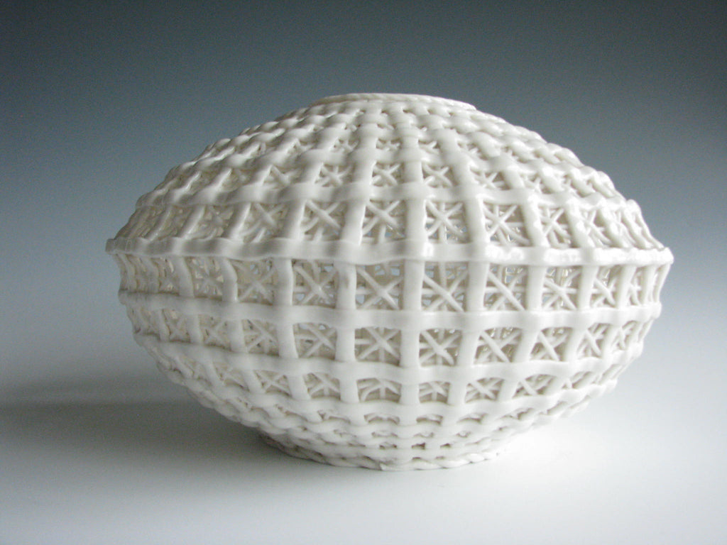 Vintage Blanc de Chine Reticulated Vase or Vessel – edgebrookhouse