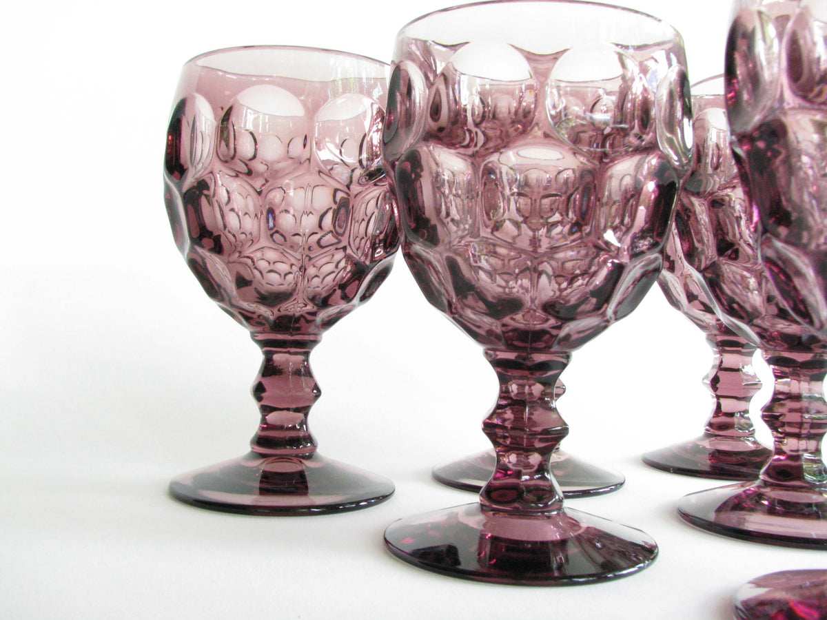 Vintage Provincial Amethyst Goblets by Imperial Glass - Set of 6 ...